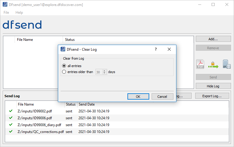 DFsend User Guide
